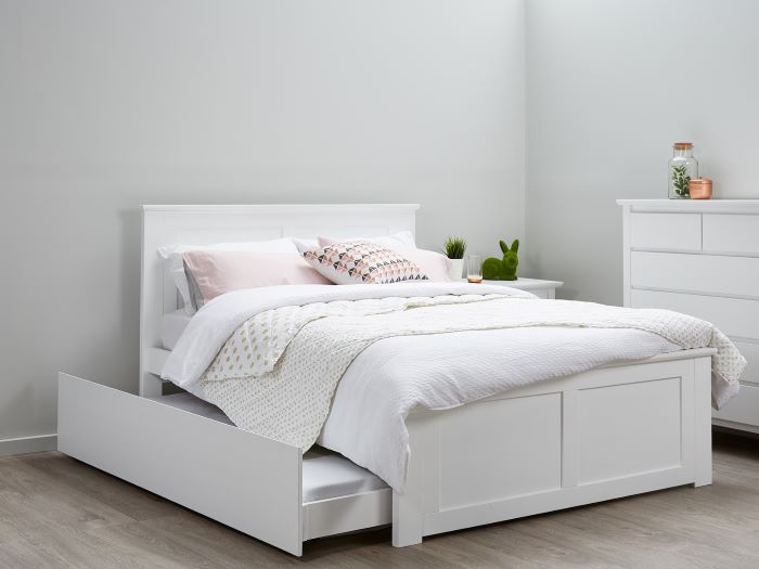 Double bed with trundle underneath store