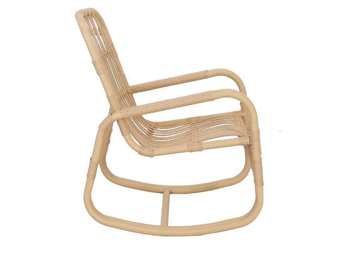Lenco Natural Wicker Outdoor Rocking Chair