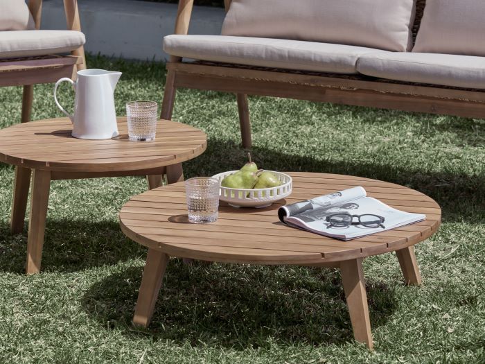 Hannah outdoor acacia wood coffee table store